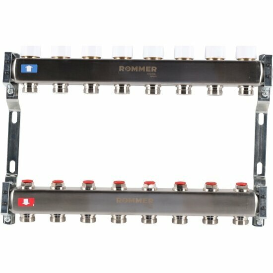 Коллектор Rommer без расходомеров 8 вых.