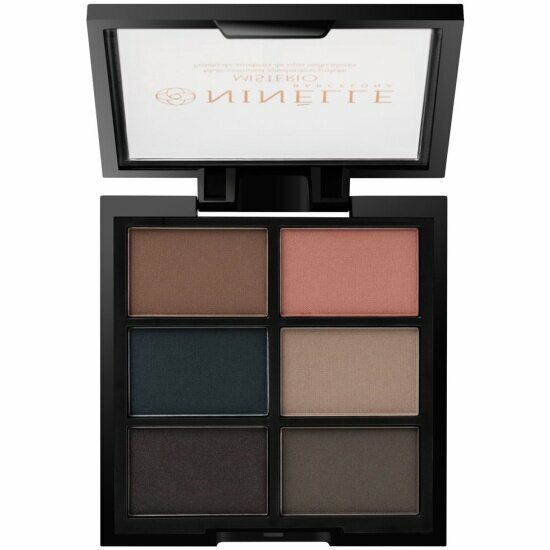 Мультицветная палетка теней для век Ninelle Misterio, тон 527 морская бездна