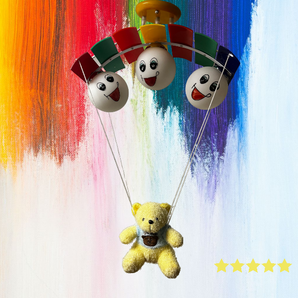 Люстра потолочная детская "Парашют", 3ХЕ27