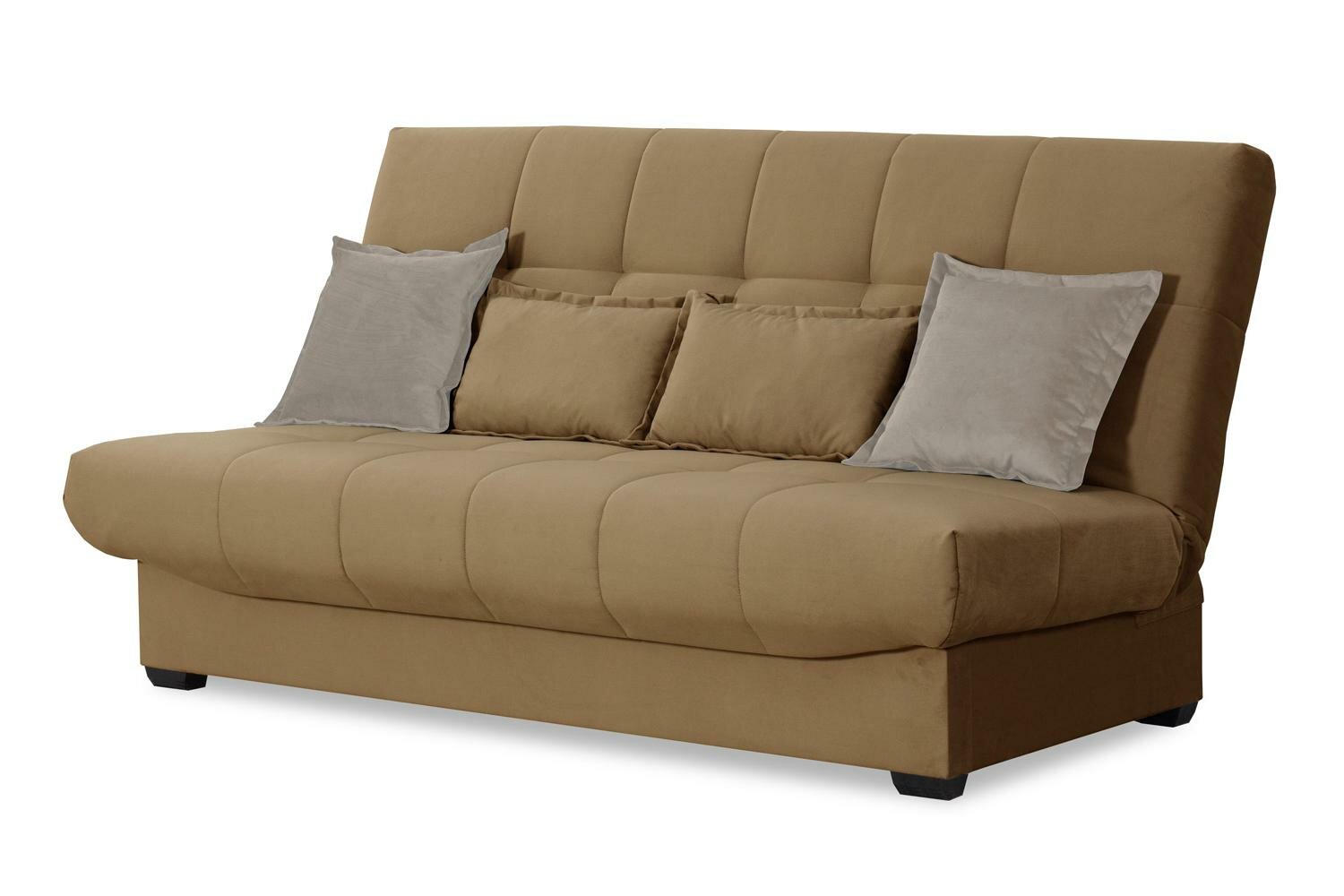 Диван-кровать Hoff Аккорд 192х95х100 см, обивка велюр, цвет какао