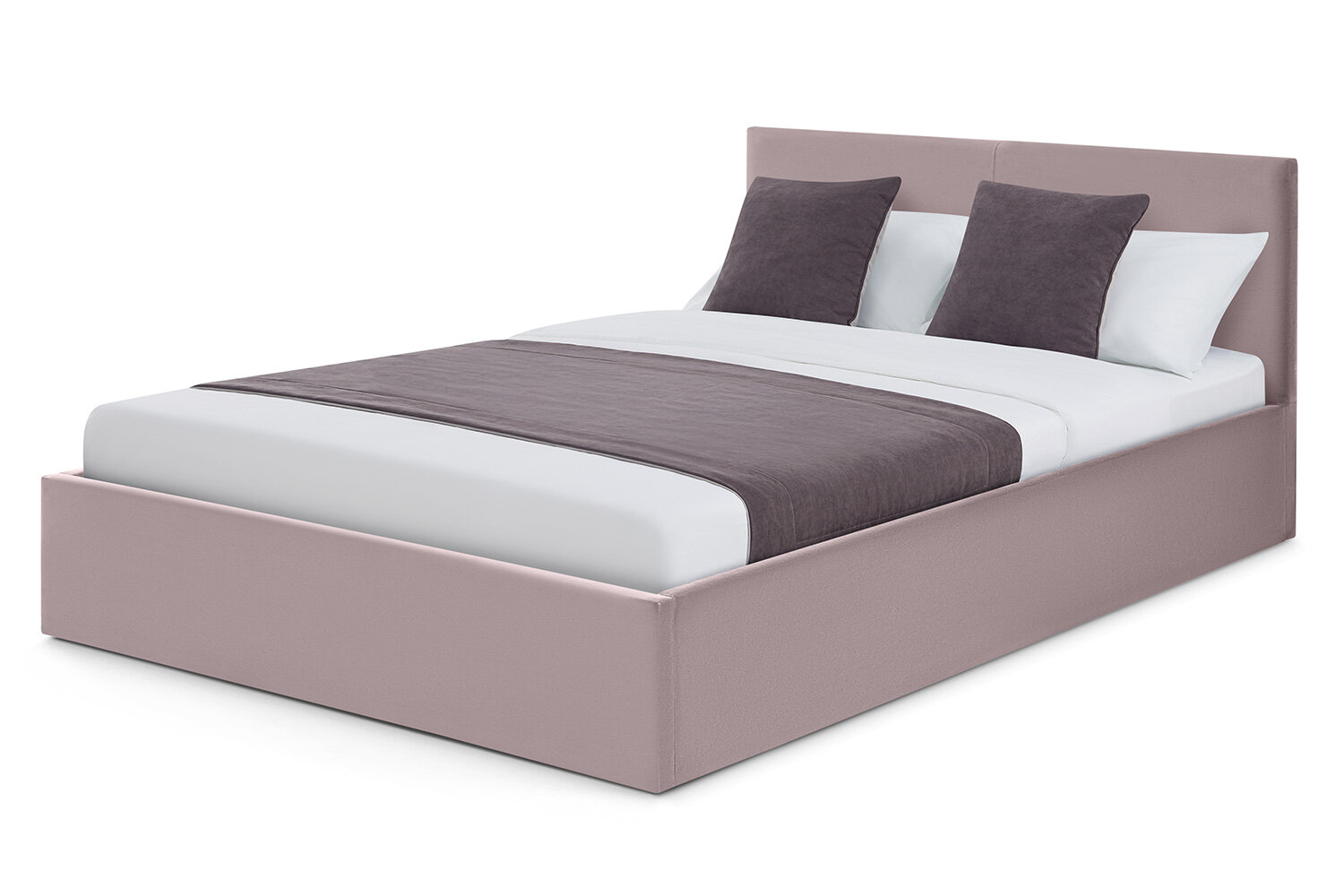 Каркас кровати Hoff Астра 120х200 см, без основания и подъемного механизма, цвет пыльно-розовый