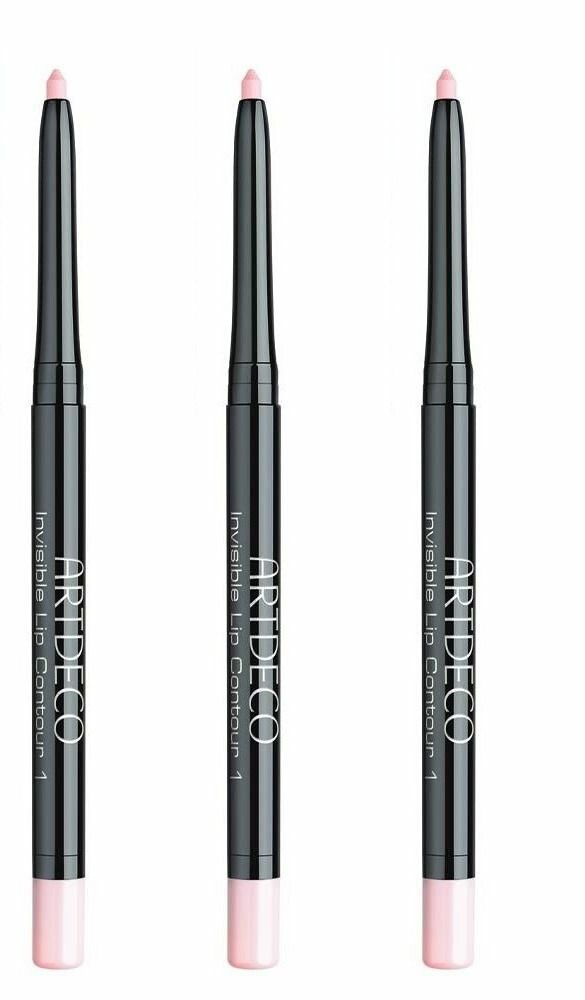 ARTDECO Карандаш для губ Invisible Lip Contour, прозрачный, 0.3 г, 3 шт