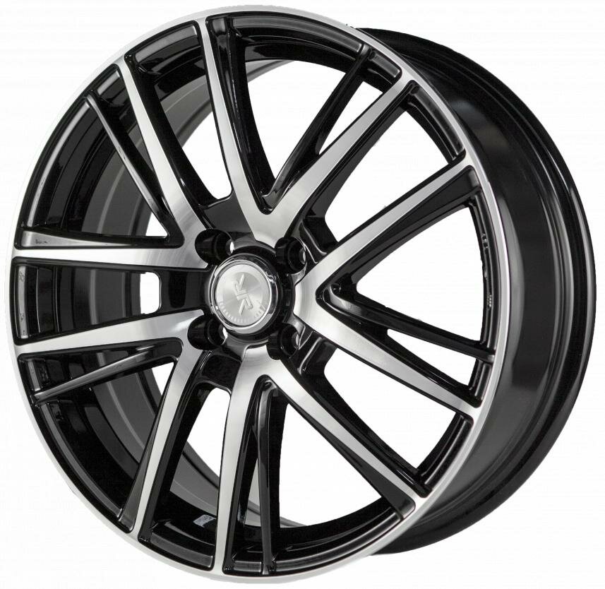 Диск автомобильный литой Race Ready Technology CSS4835 17x6.5 4x100 et43 dia60.1 Чёрный глянцевый с проточкой