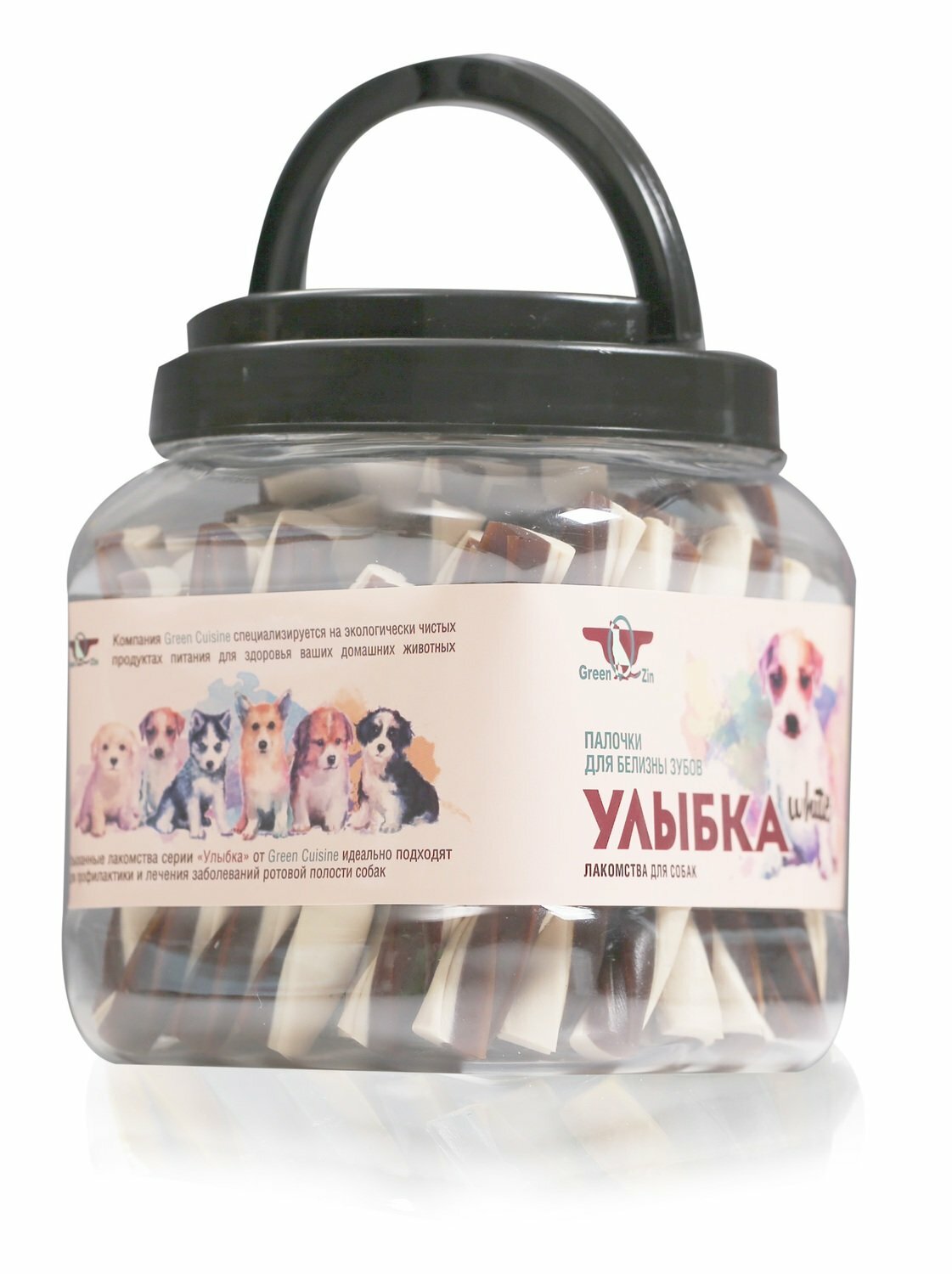 Улыбка White. Мягкие жевательные палочки для белизны зубов, 53 шт. 1012 г.