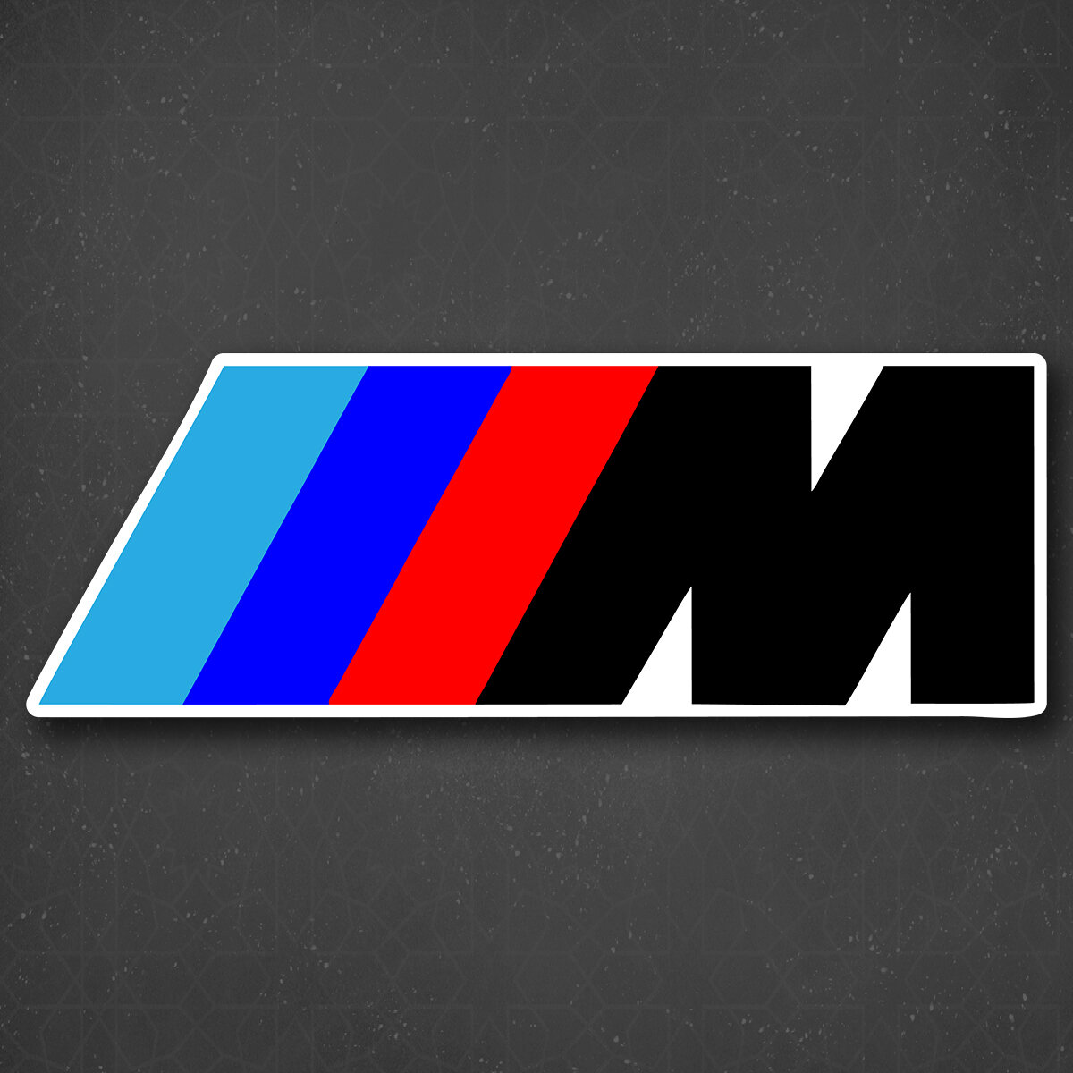 Наклейка на авто "BMW - БМВ лого" 24x8 см