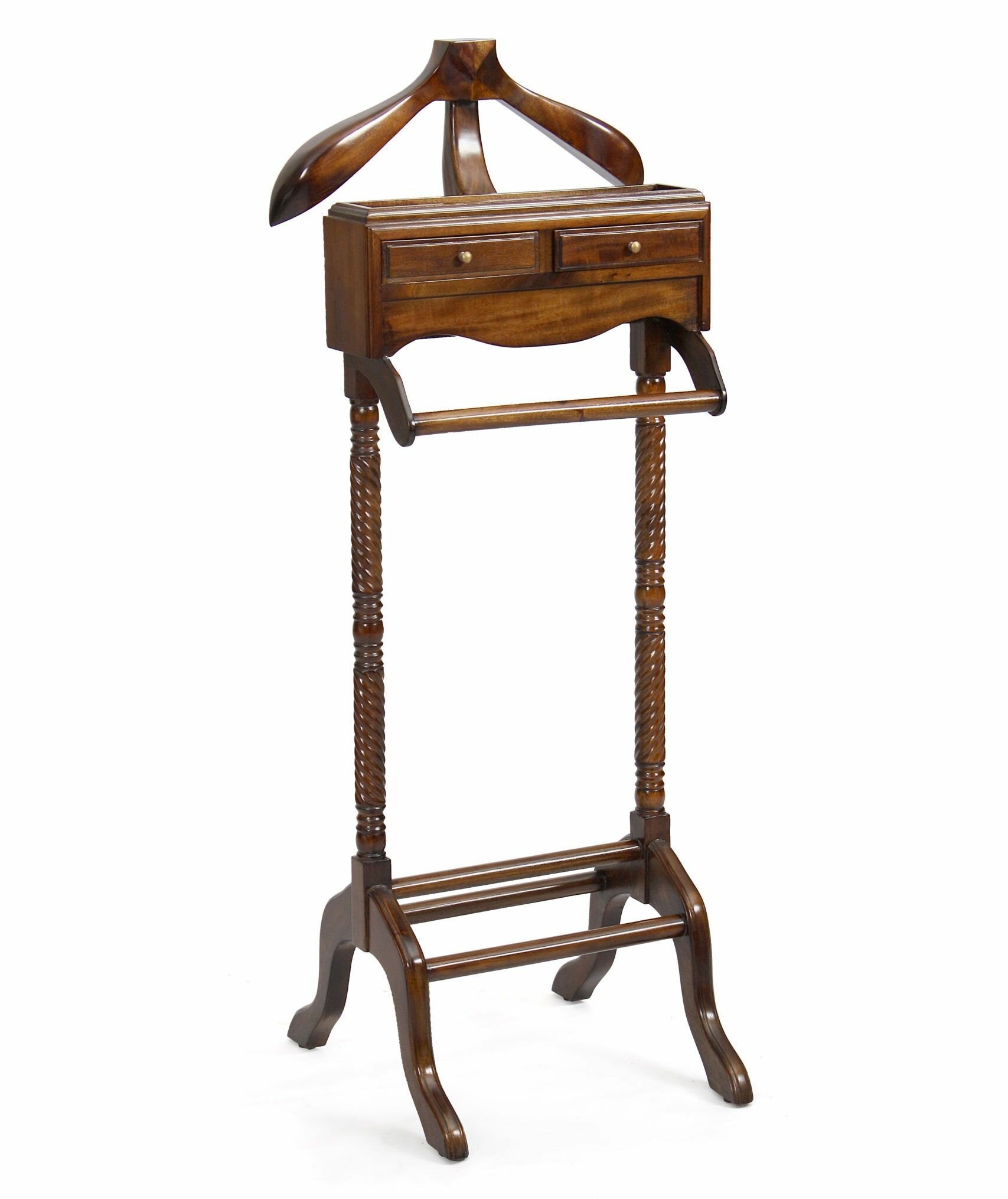 Вешалка "Ленивый слуга" PGV 50 Индонезия из массива красного дерева 126х52x48см