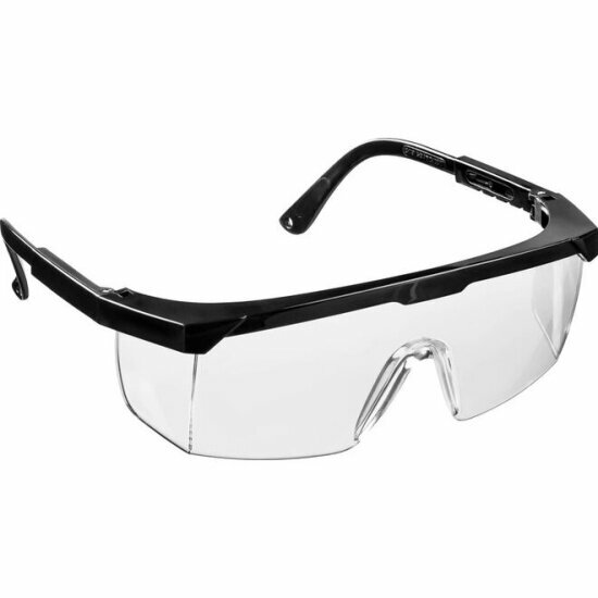 Защитные прозрачные очки Stayer PRO-5 монолинза с дополнительной боковой защитой, открытого типа 2-110451_z01