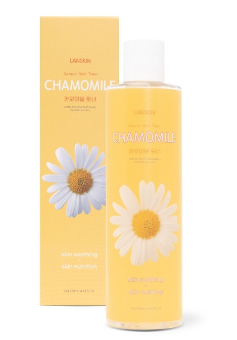 LanSkin Natural Herb Toner Chamomile Успокаивающий тонер для лица с экстрактом ромашки 250 мл