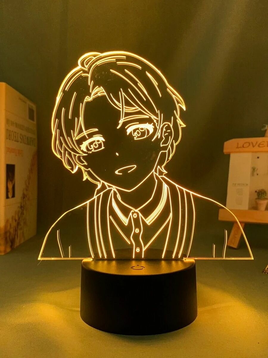 Ночник Аниме Приоритет чудо-яйца - Anime Wonder Egg Priority. Подарок фанату аниме и манги — декор в комнату с любимыми персонажами, в стиле отаку и японской анимации.