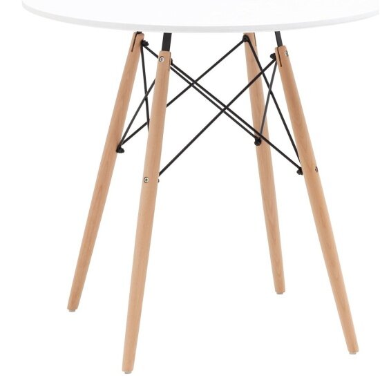 Стол обеденный Stool Group круглый EAMES DSW NEW D=80, белый
