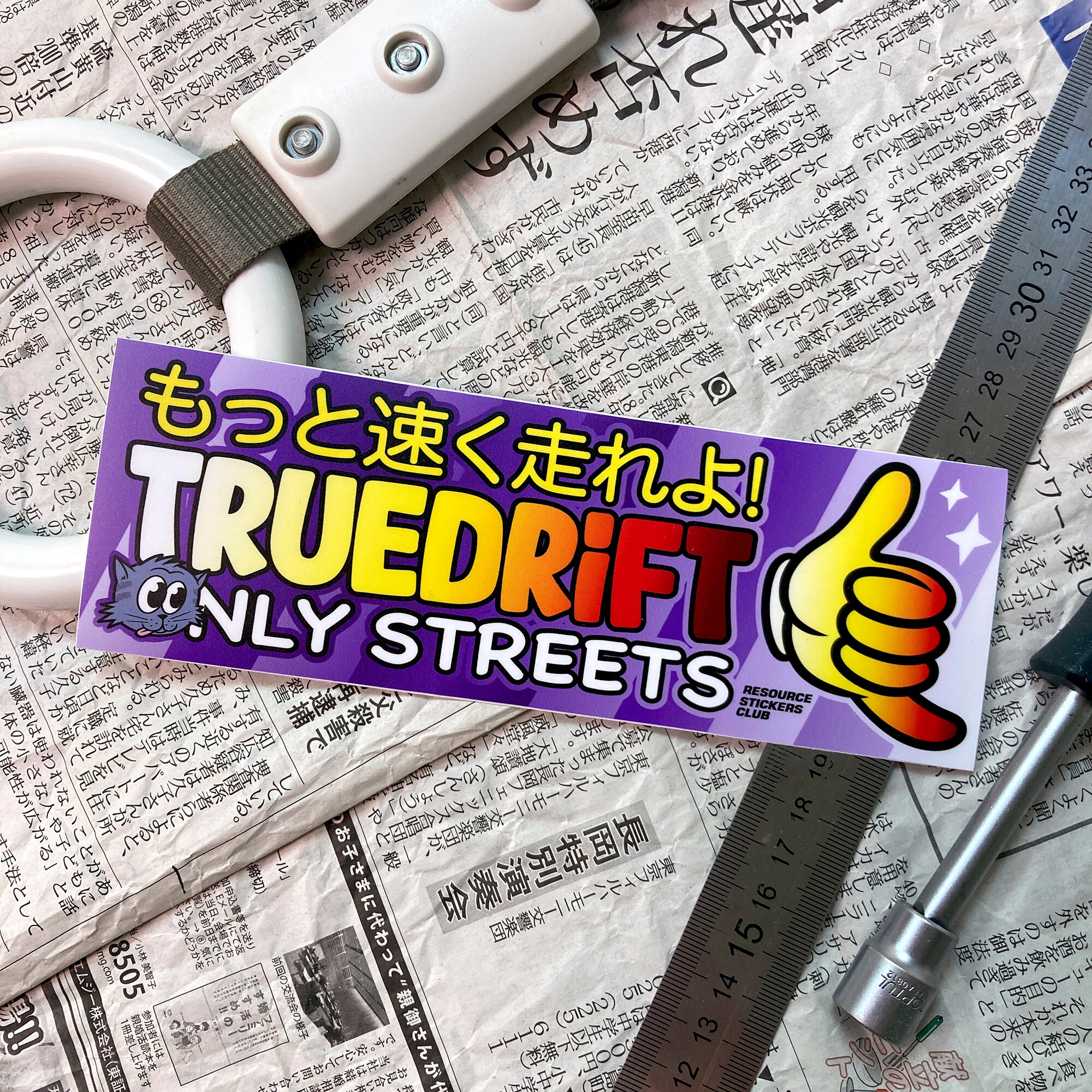 Наклейка на авто, JDM slap sticker, Truedrift / Resource Stickers