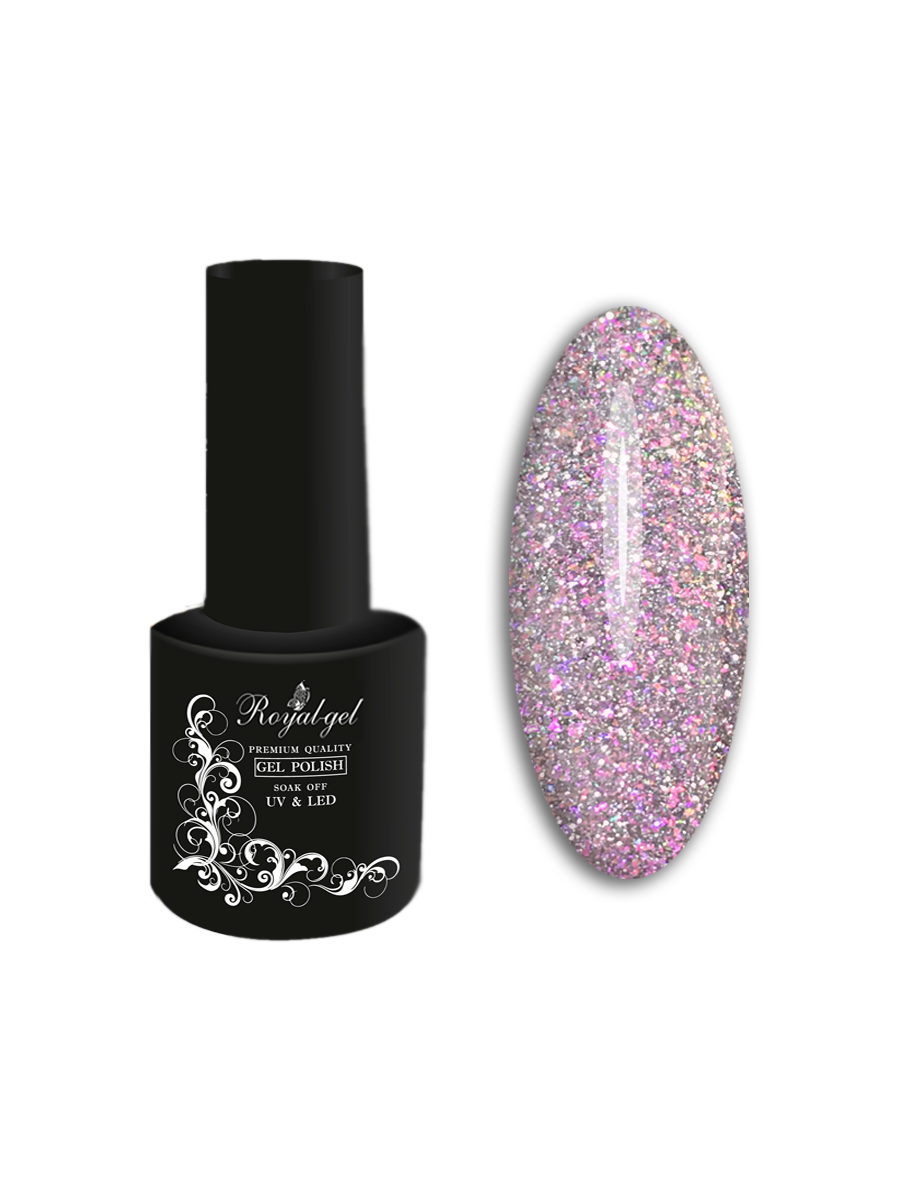 Гель лак Rоyal-gel "Броукат флэш" 10 мл. RBFL17