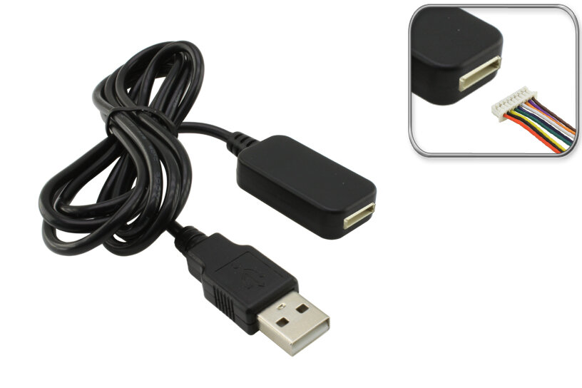 Зарядное USB - 9pin для зарядки батареи Дело касса; Контур касса; Модуль касса; МТС Касса; Sunmi; Smart POS и др от USB