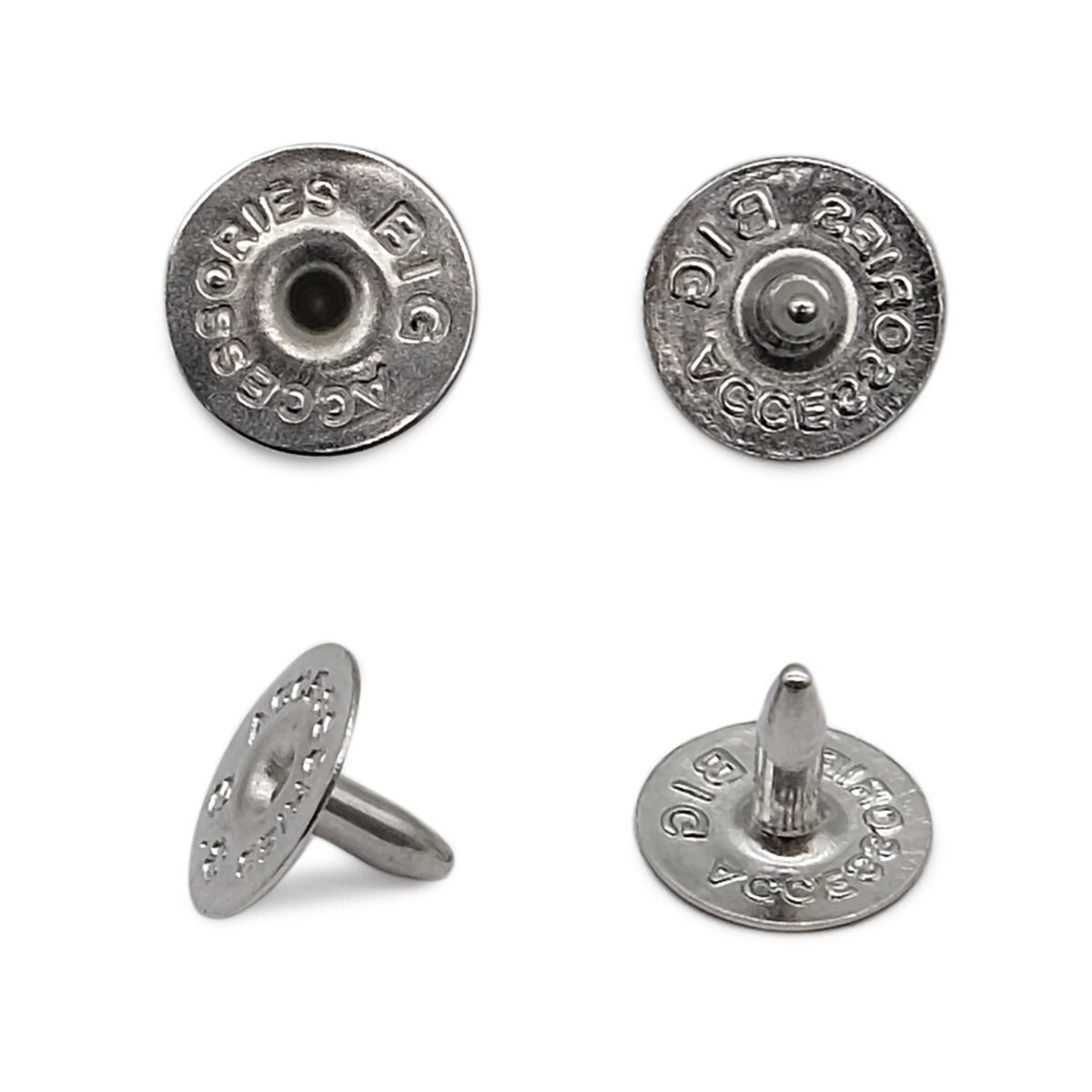 Гвоздики для хольнитенов, высота 6,5 мм, 100 шт, металл, BIG (никель)