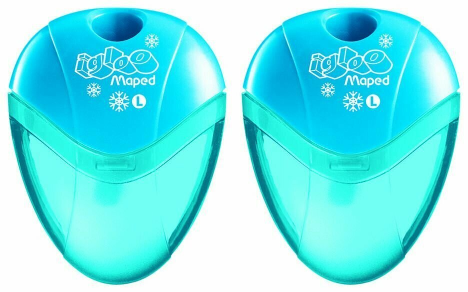 MAPED Точилка i-gloo с контейнером, 2шт.