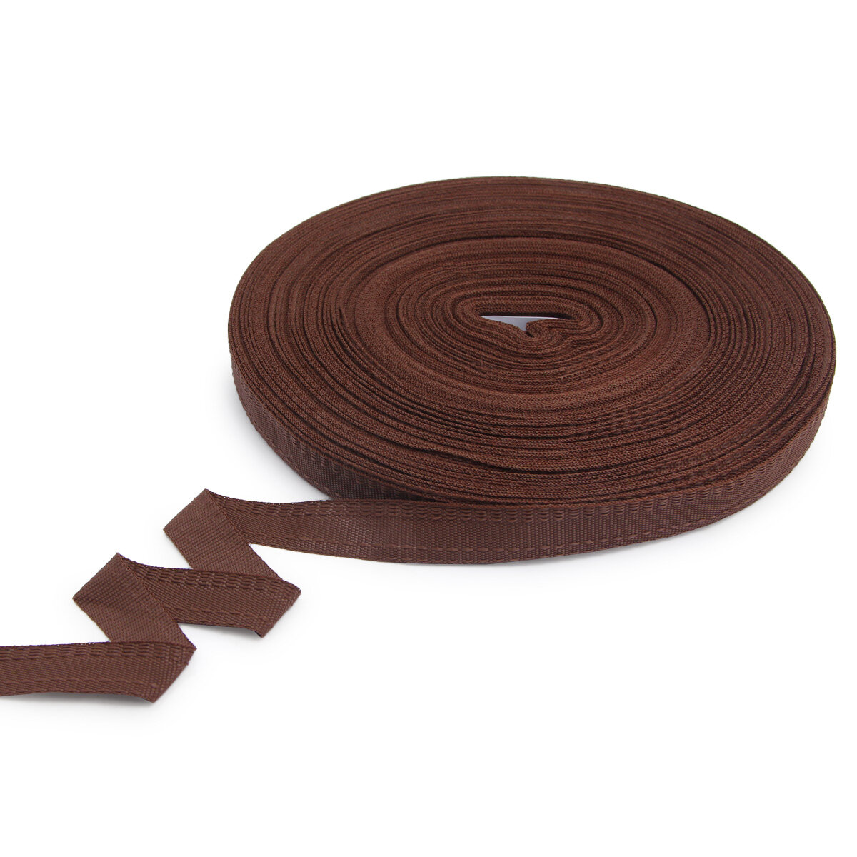 Тесьма брючная односторонняя 2,9 г/м, 100% полиэфир, 16 мм*50 м (2080 коричневый)