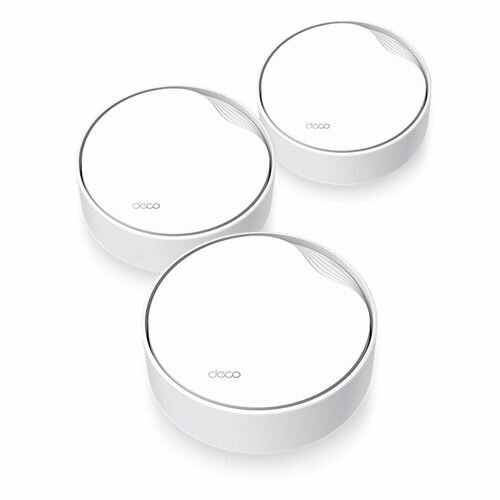 Бесшовный Mesh роутер TP-LINK Deco X50-PoE(3-pack), AX3000, белый, 3 шт. в комплекте