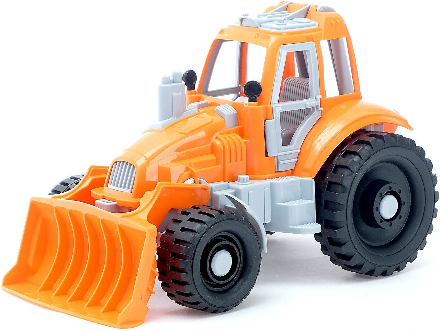 Пластиковая модель Трактор с грейдером, для детей, игрушка для песочницы и дома, цвета микс