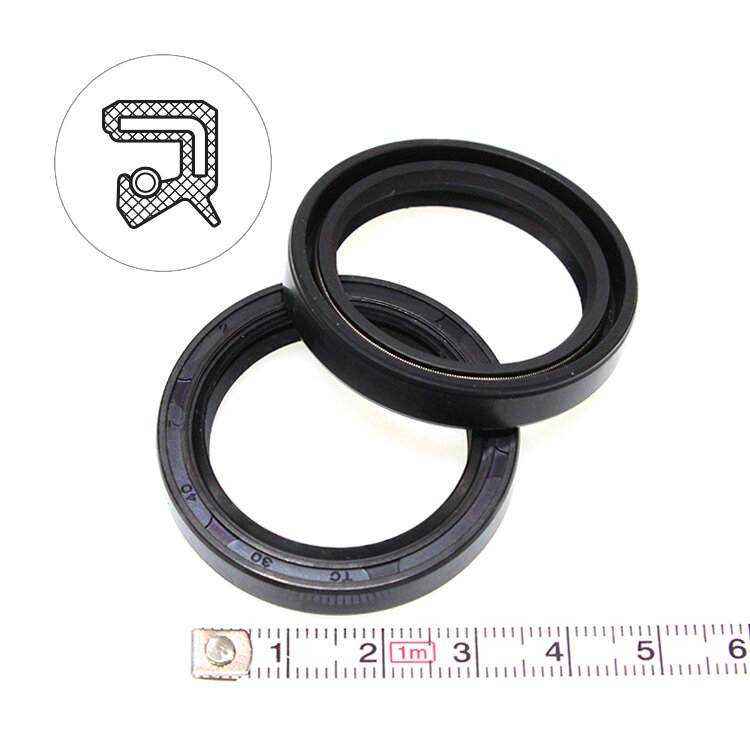 Манжета армированная (Сальник) 30х40х7 (тип 2 / TC) 70NBR