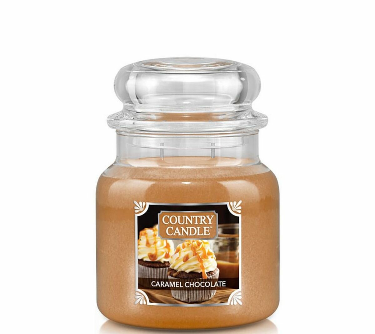 Country Candle/ Свеча средняя Карамель в шоколаде / Caramel Chocolate 453гр. 65-90 часов