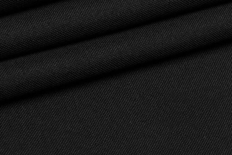 Габардин чёрный , отрез 1,0 м *150 см