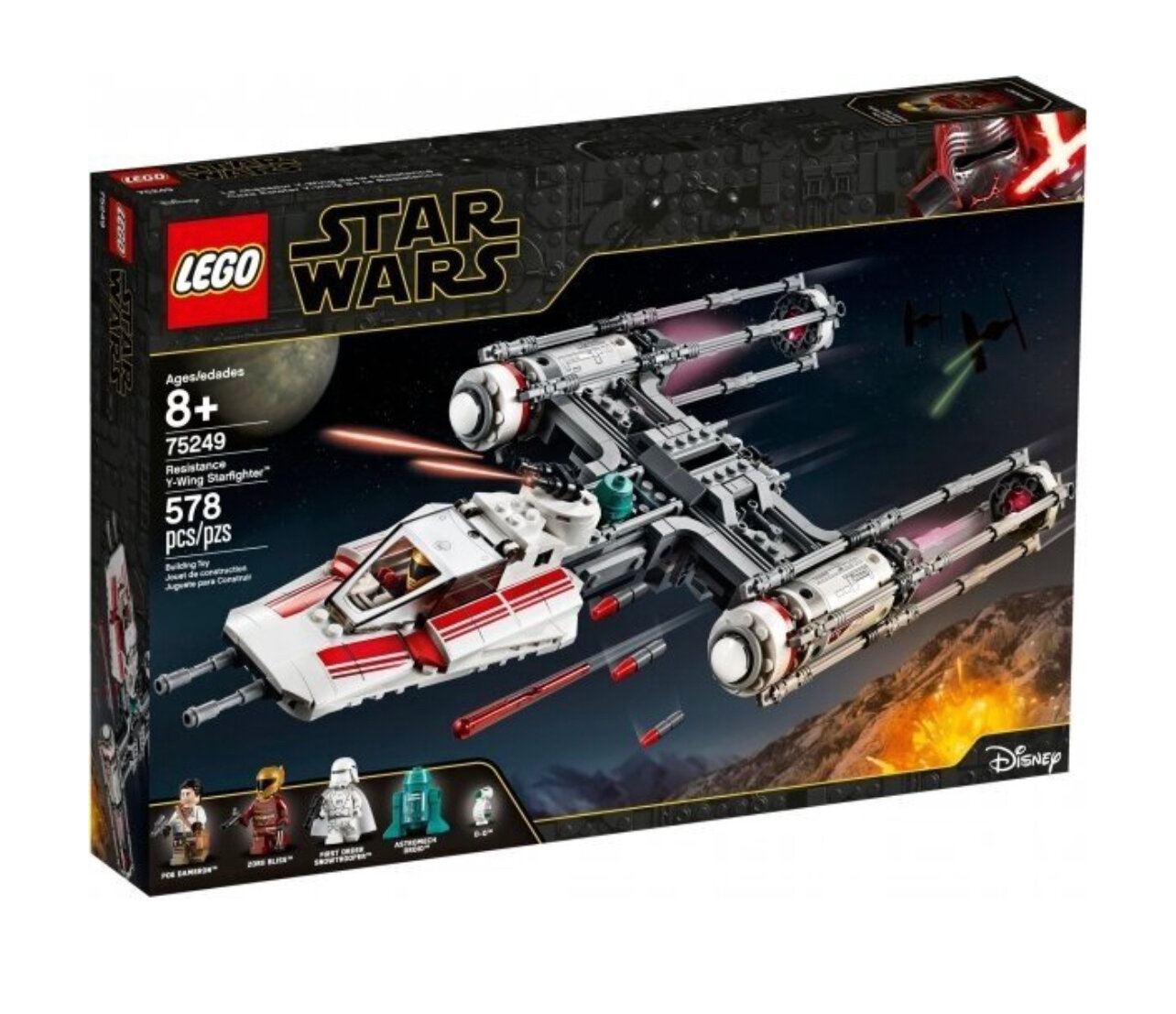 Конструктор LEGO Star Wars 75249 Звёздный истребитель Повстанцев типа Y, 578 дет.