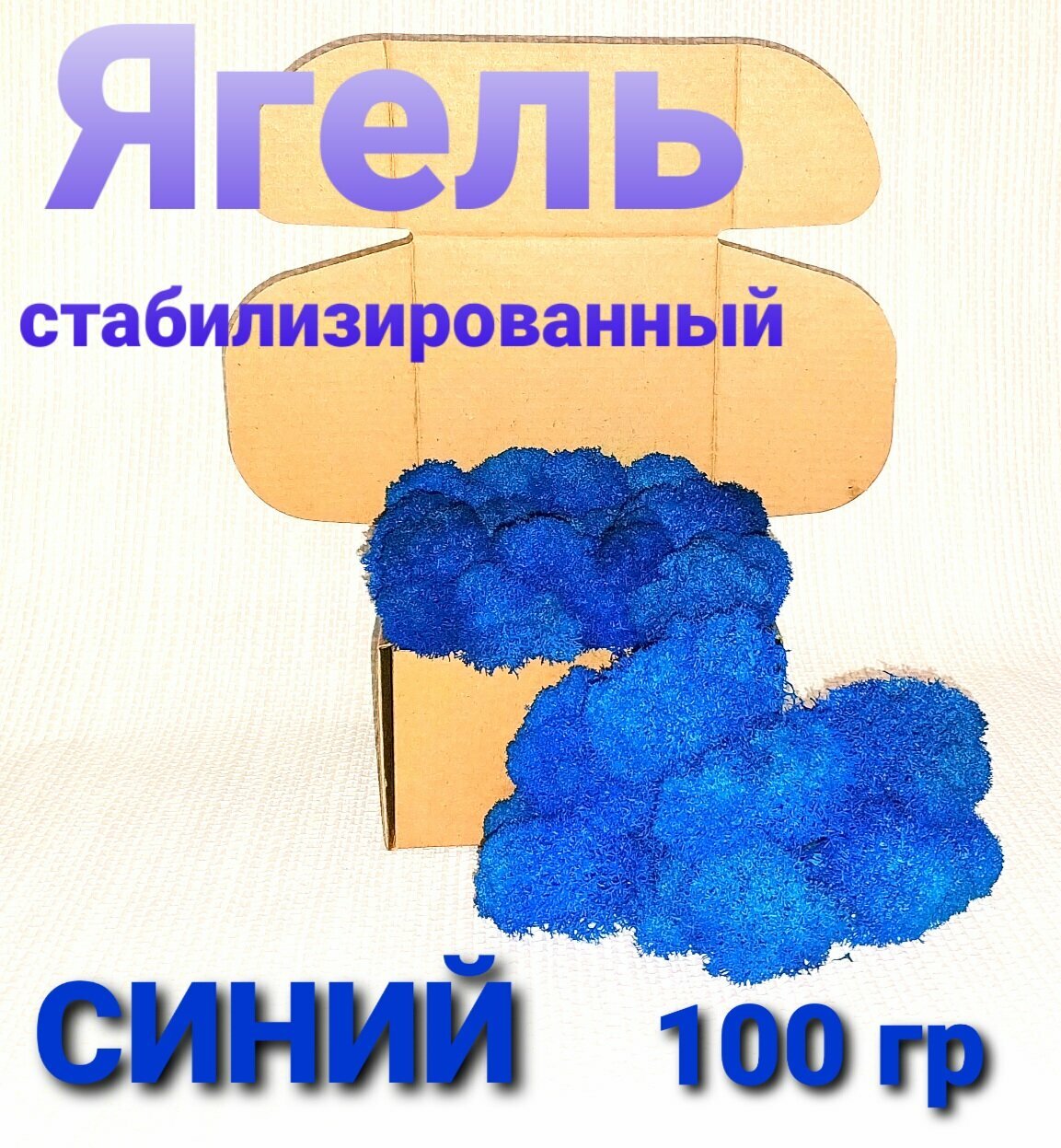 Мох (ягель) стабилизированный синий