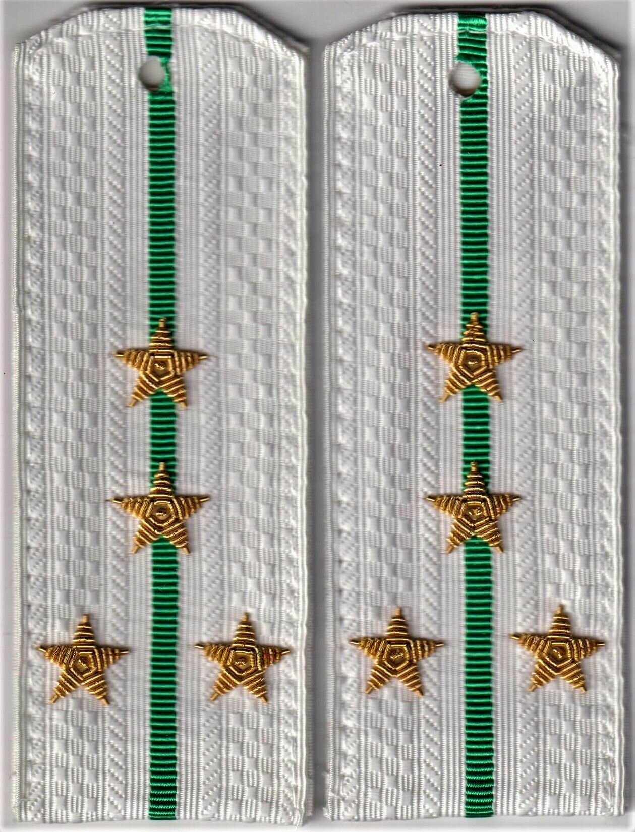 Погоны ПС ФСБ (пограничная служба) на белую рубашку, капитан