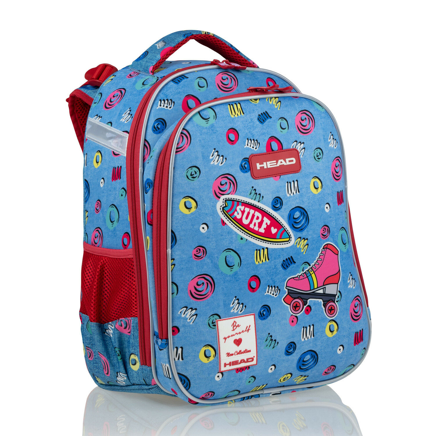 Школьный Рюкзак HEAD Cool Girl 501020004, регулируемые плечики, карабин для ключей, светоотражающие элементы