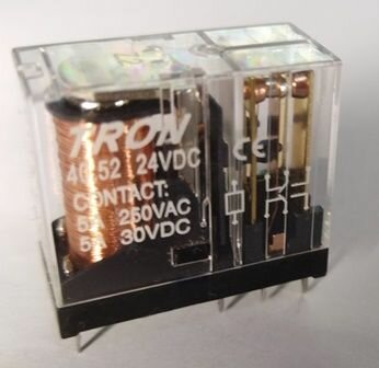 Миниатюрное реле; 2 перекидных контакта (комплект 3шт)