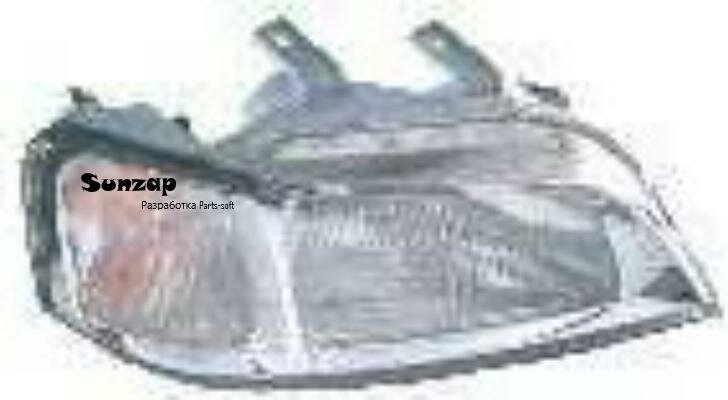Фара передн прав с ЭК HONDA: CIVIC 96-98, ENGLAND TYPE Depo арт. 217-1132R-LD-EM