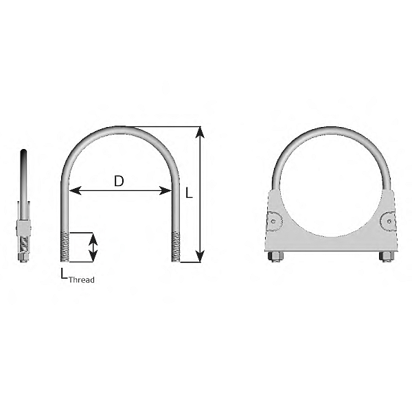 DINEX 90127 (3295978R91 / 3298786R91 / 5010320748) хомут глушителя e-line (упрощ. версия) (м) прутковый 5 цинк