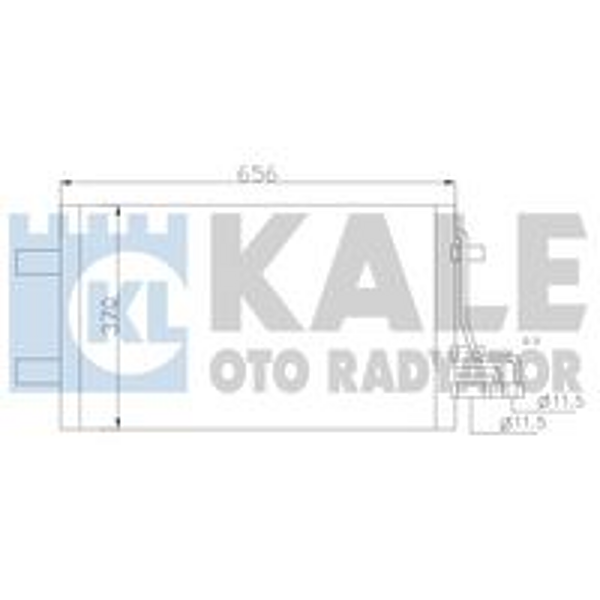 KALE 386100 (386100_KL1) радиатор кондиционера для а / м Ford (Форд) Focus (Фокус) II (05-)
