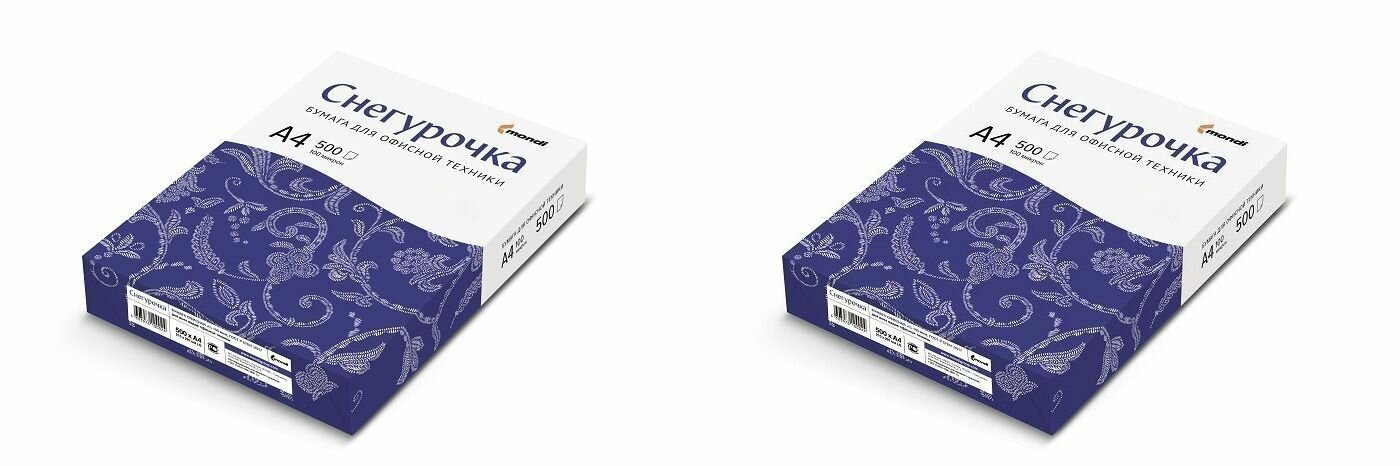 Снегурочка Бумага 500 л. А4 марка С, 2 уп