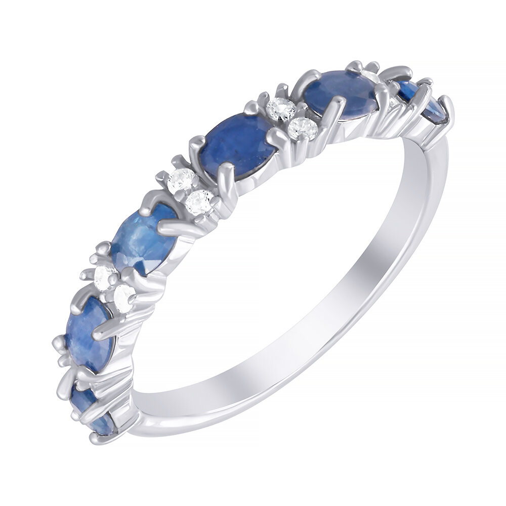 Кольцо ELEMENT47, серебро, 925 проба, корунд
