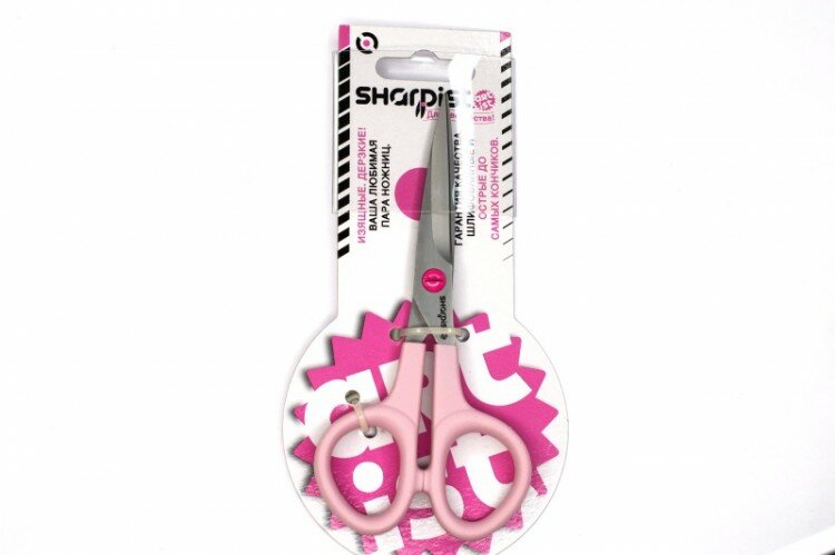 Ножницы Sharpist artist, длина 135мм, цвет розовый, сталь, 1011-001, 1шт