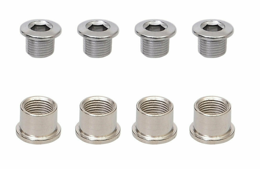 Бонки для передних систем и звезд, гайка M8x8.5мм, болт M8x10.5мм, 4шт в комплекте, сталь M-WAVE