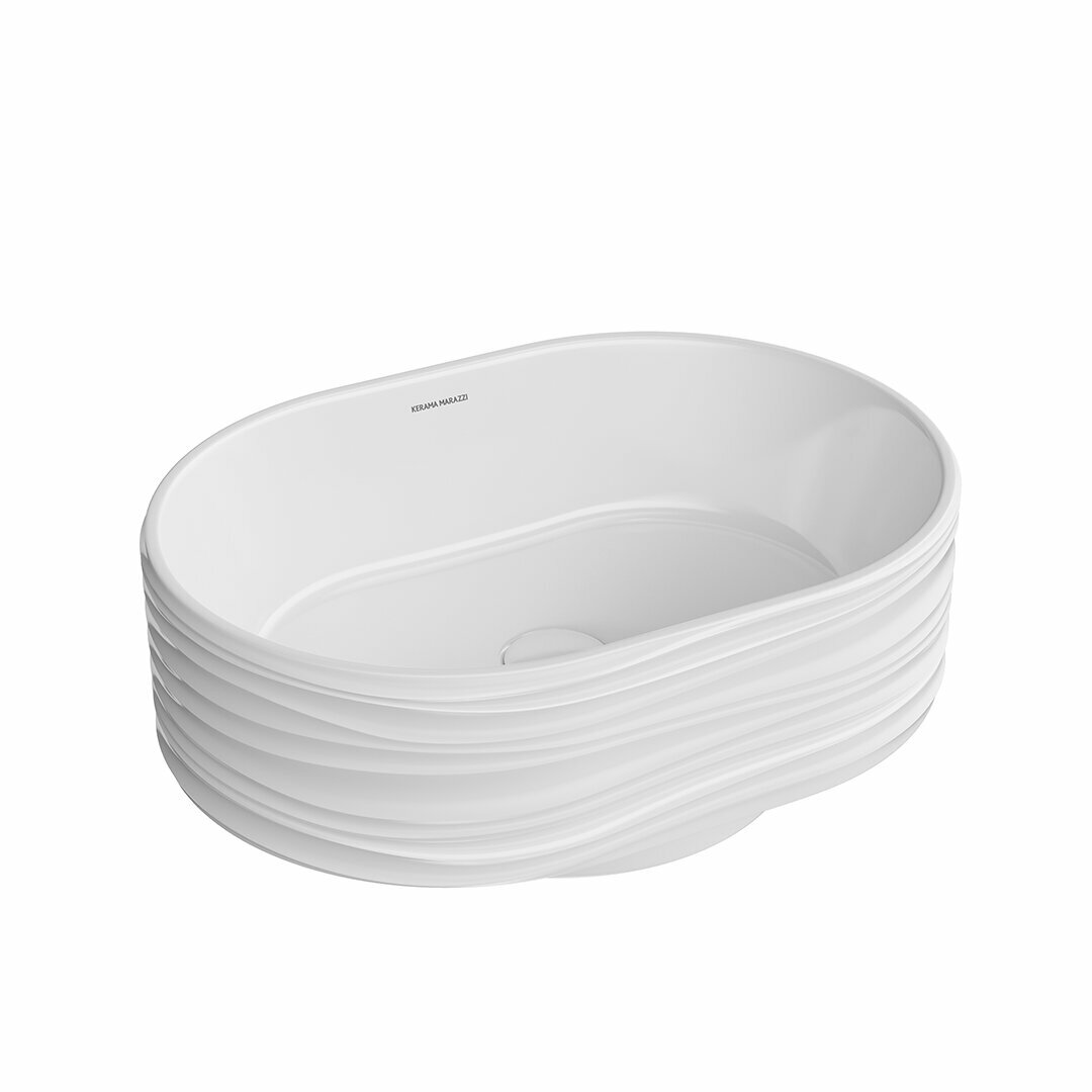 Раковина накладная (53х38) Kerama Marazzi Artbasin SA. wb.50\WHT