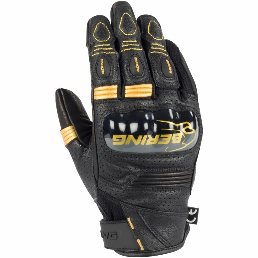 Мотоперчатки женские кожаные Bering LADY AXEL Black/Gold, T6