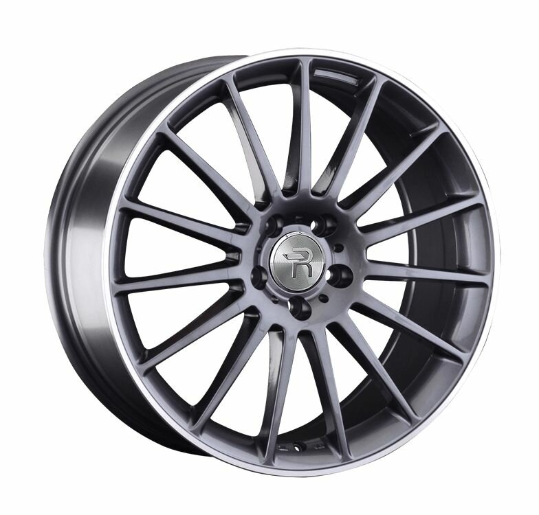 Колесный диск Replay MR198 19x8" PCD5x112 ET43,5 D66,6 темно-серый глянцевый с полированным ободом