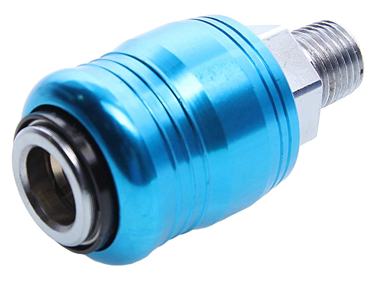 Переходник для компрессора M1/4" быстросъемный с клапаном наружная резьба норм