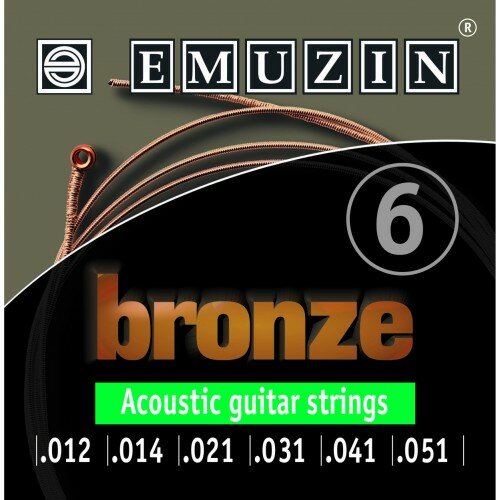 Струны для акустической гитары Emuzin Bronze 6А154 12-51
