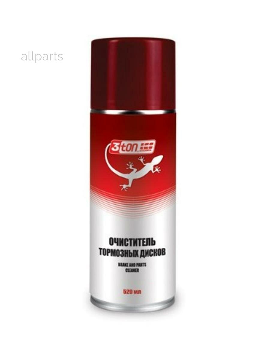 3TON 40319 Очиститель тормозных дисков ТС529 BRAKE & PARTS CLEANER 520 мл 3TON 40319