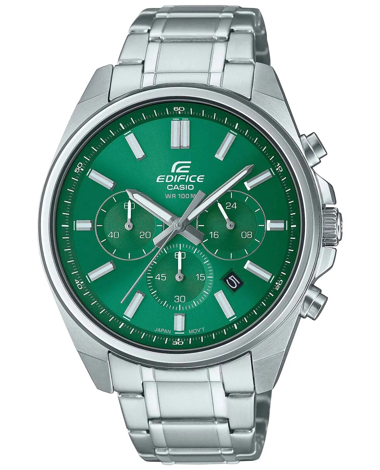 Наручные часы CASIO Edifice, серебряный/зеленый