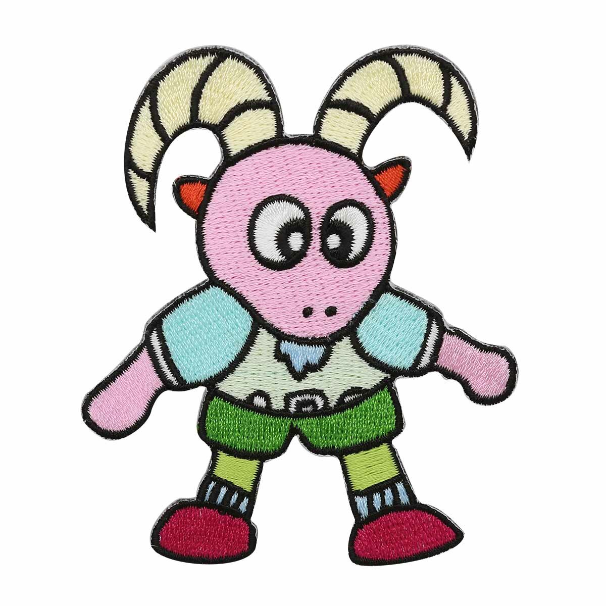 Термоаппликация на одежду Hobby&Pro 'Козлик', AD1199, 8*7 см, полиэстер