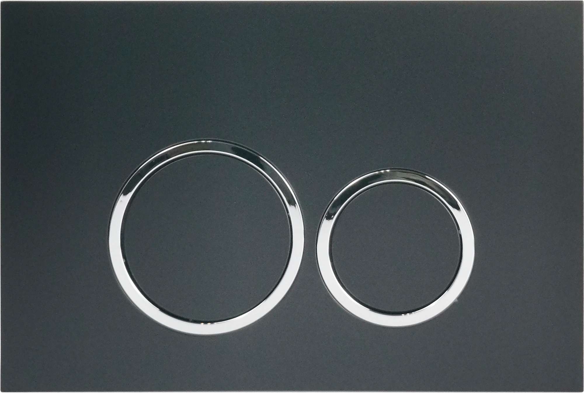 Кнопка смыва Ceruttispa, для инсталляции, круглая, чёрный ABS-пластик, 2 режима слива