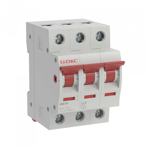 DKC YON max Выключатель нагрузки модульный MSD 3P 63A