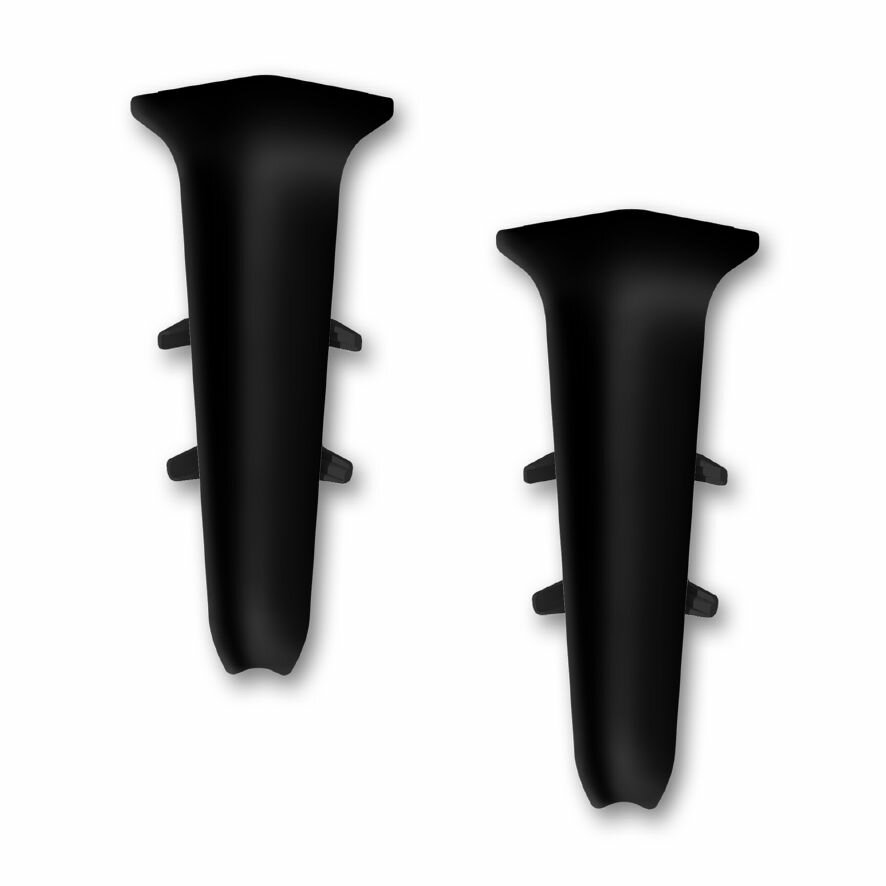 Угол внутренний для плинтуса DECONIKA 85мм - 007 Черный, 2шт