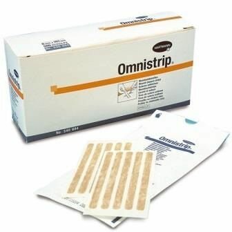 300шт Omnistrip 12х101 мм пластырные полоски для сведения краев раны Paul Hartman