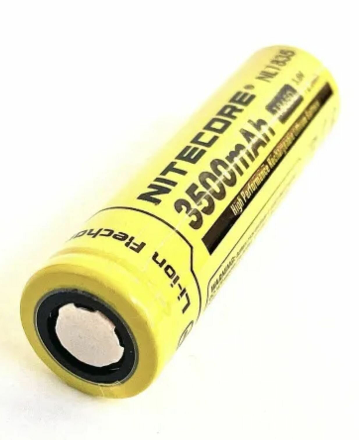 Аккумулятор Nitecore 18650 LI-ION 3.7V 3500mAh плоский на плюсе